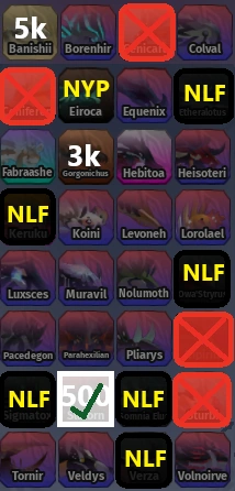 LF some specific creatures (The ones which have prices on it!) | Fandom