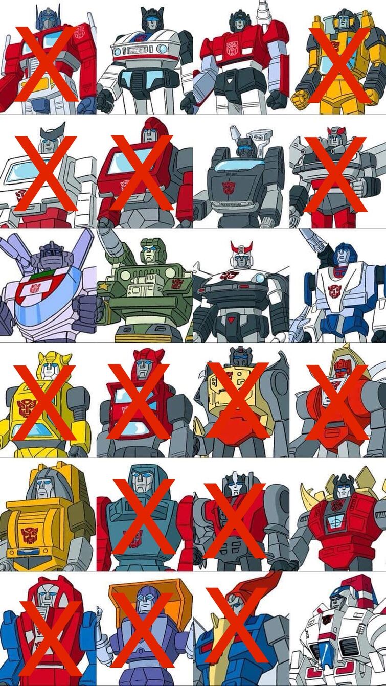 Transformers g1 all characters store