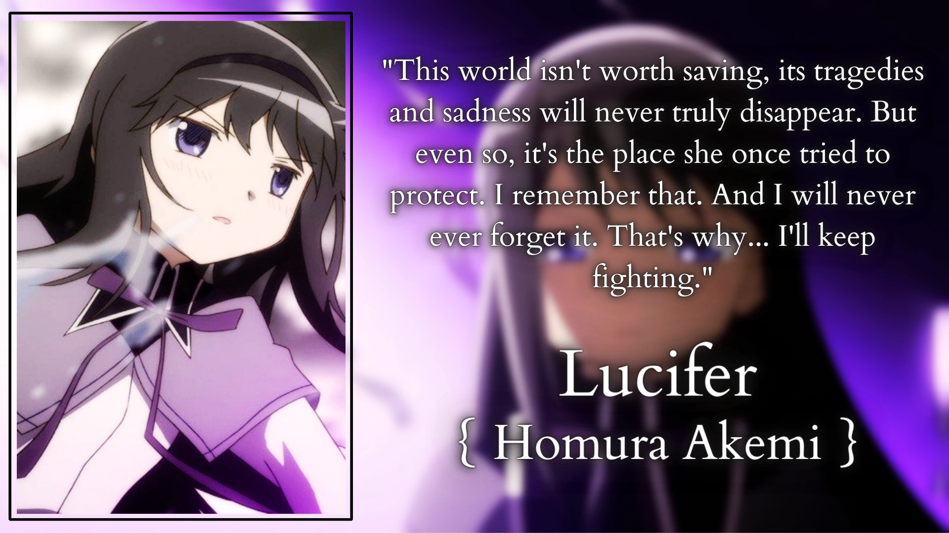 Lucifer ( Homura Akemi ) 6-7 Star Concept(s) | Fandom