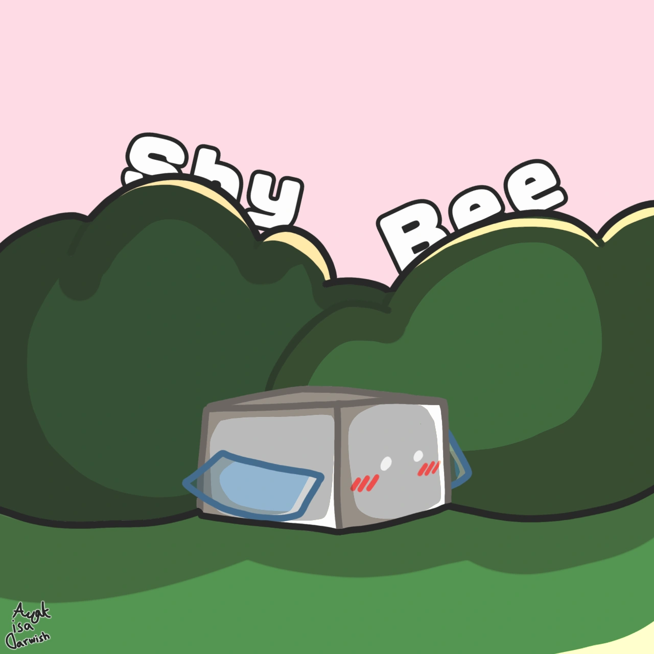 Shy bee is hiding in the bushes | Fandom