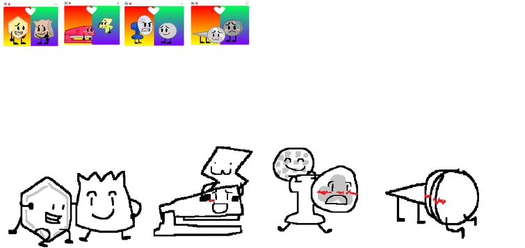 so... i drew ships from the BFB Scratch ship generator | Fandom