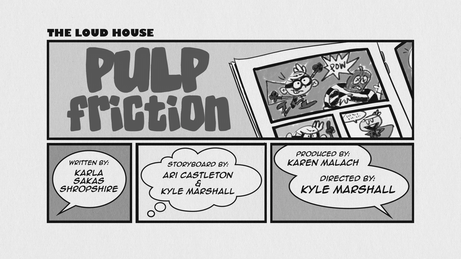 Pulp friction title card in black and white style | Fandom