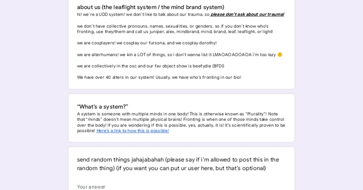 send gimmicks + about me but i’m too lazy to set up a strawpage 😁 | Fandom