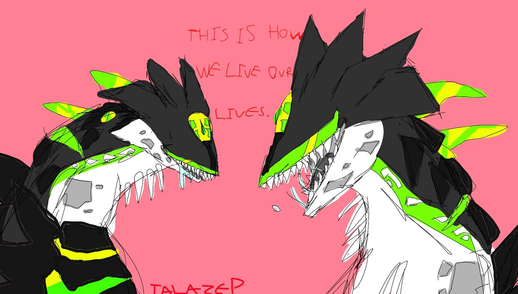 drawing gnolrok everyday for a month day 9: VIOLENCE. | Fandom