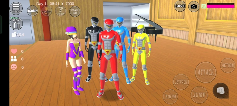 Sakura School Simulator Super Sentai And Power Rangers | Fandom