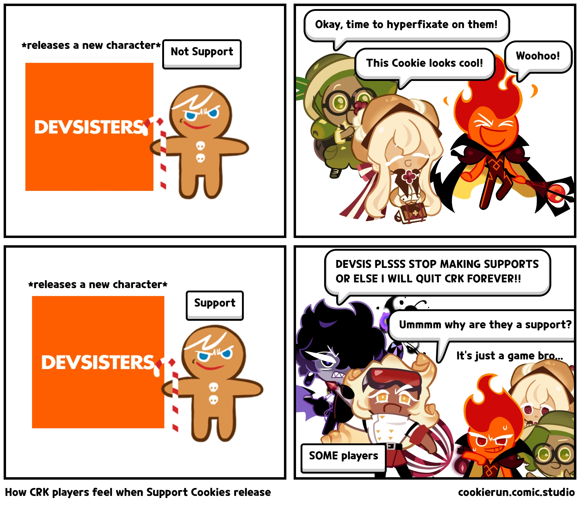 How CRK players feel when Support Cookies release: | Fandom