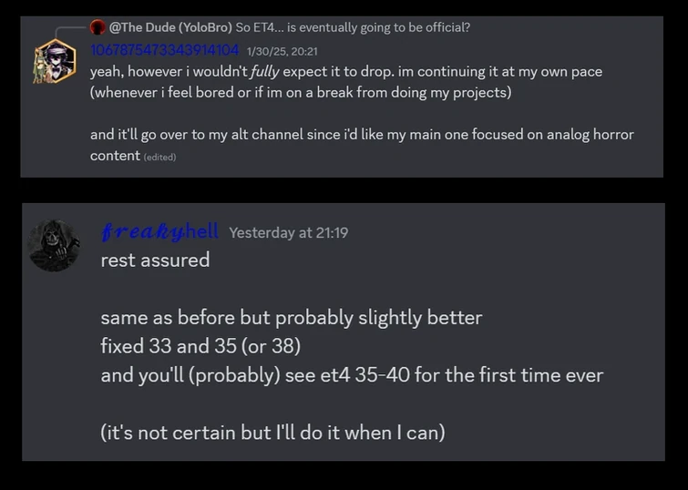 Quick reminder for people who think that et4 will never come out just in case | Fandom