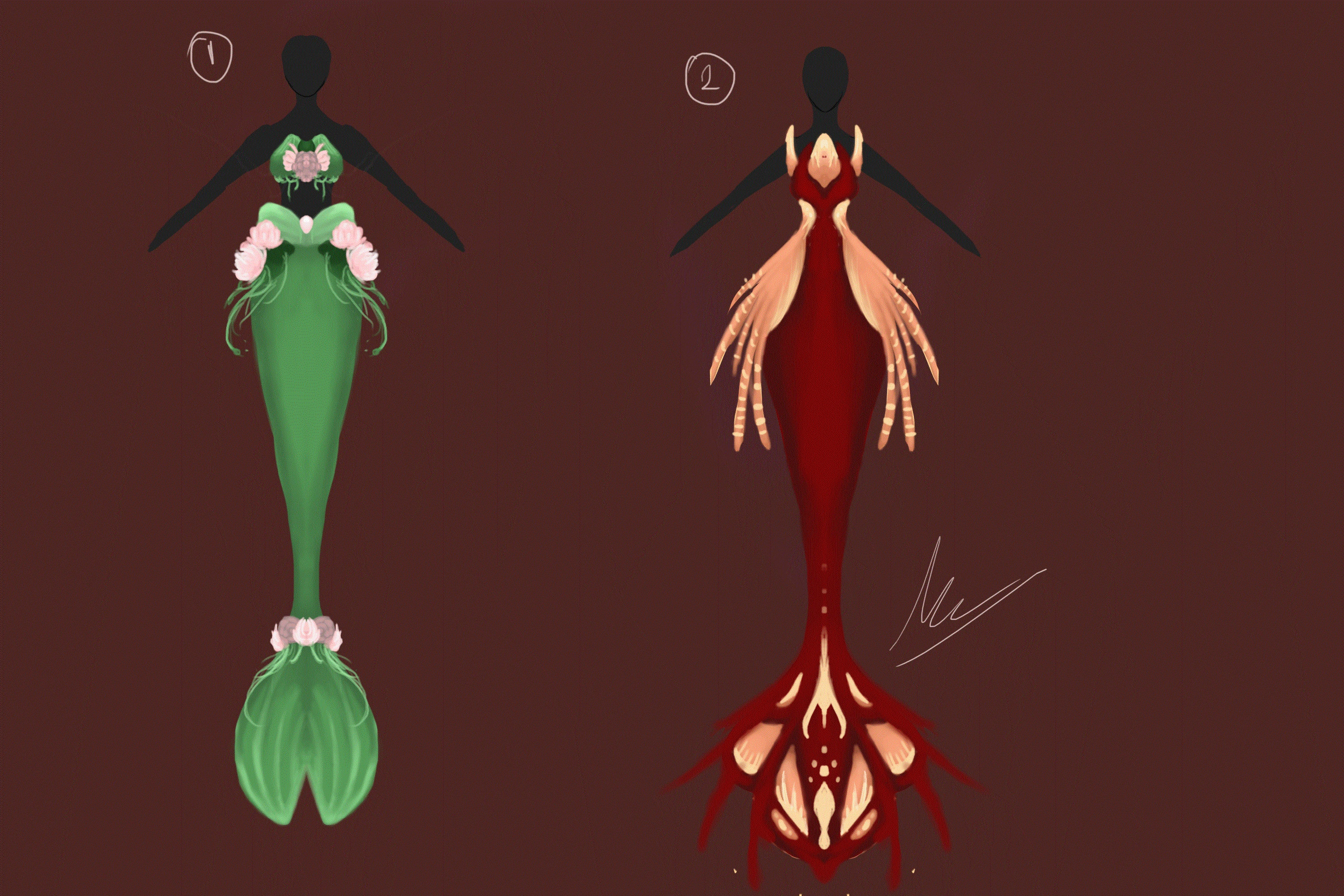 A redesign on some mermaid tails | Fandom