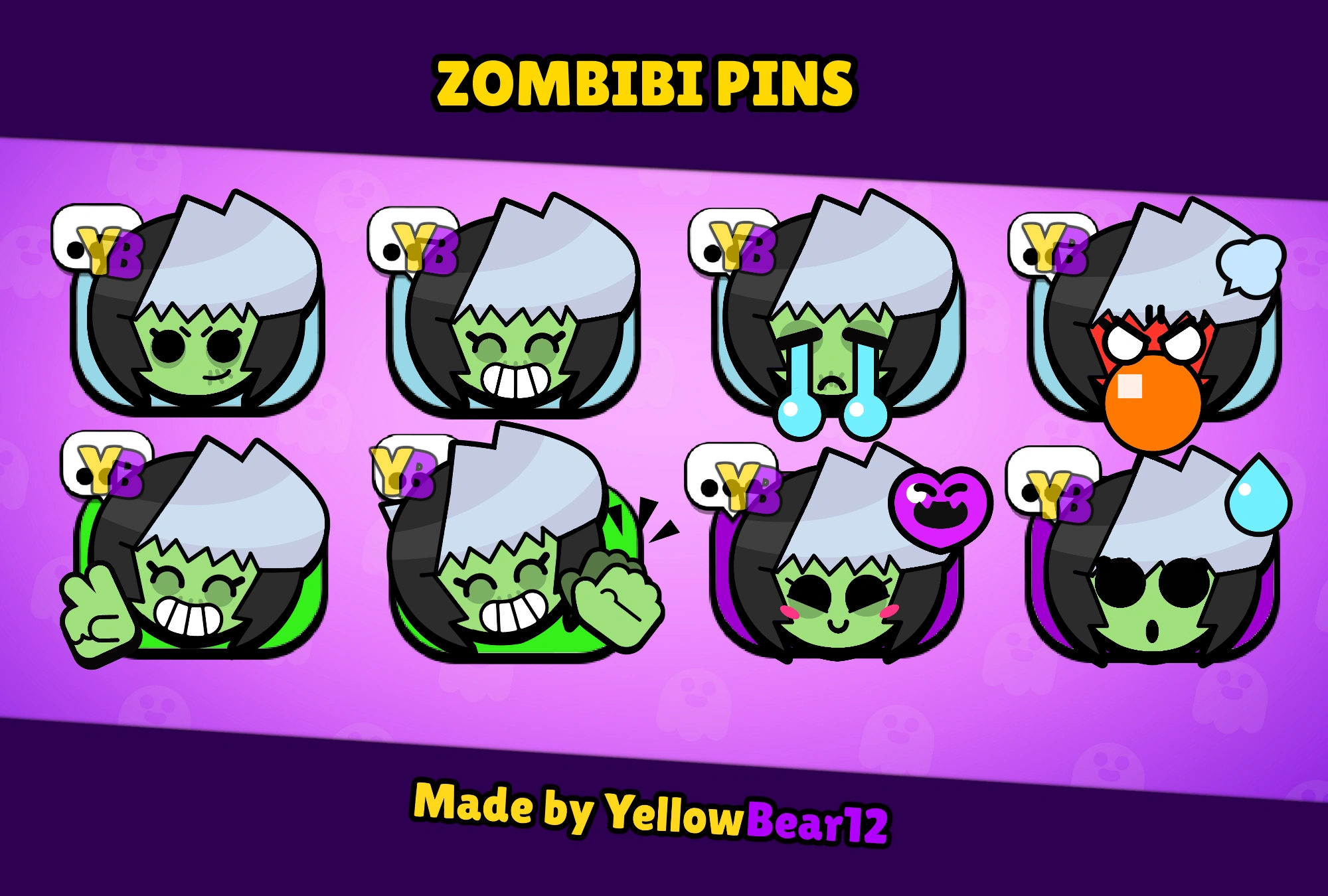Zombibi Pins | Fandom