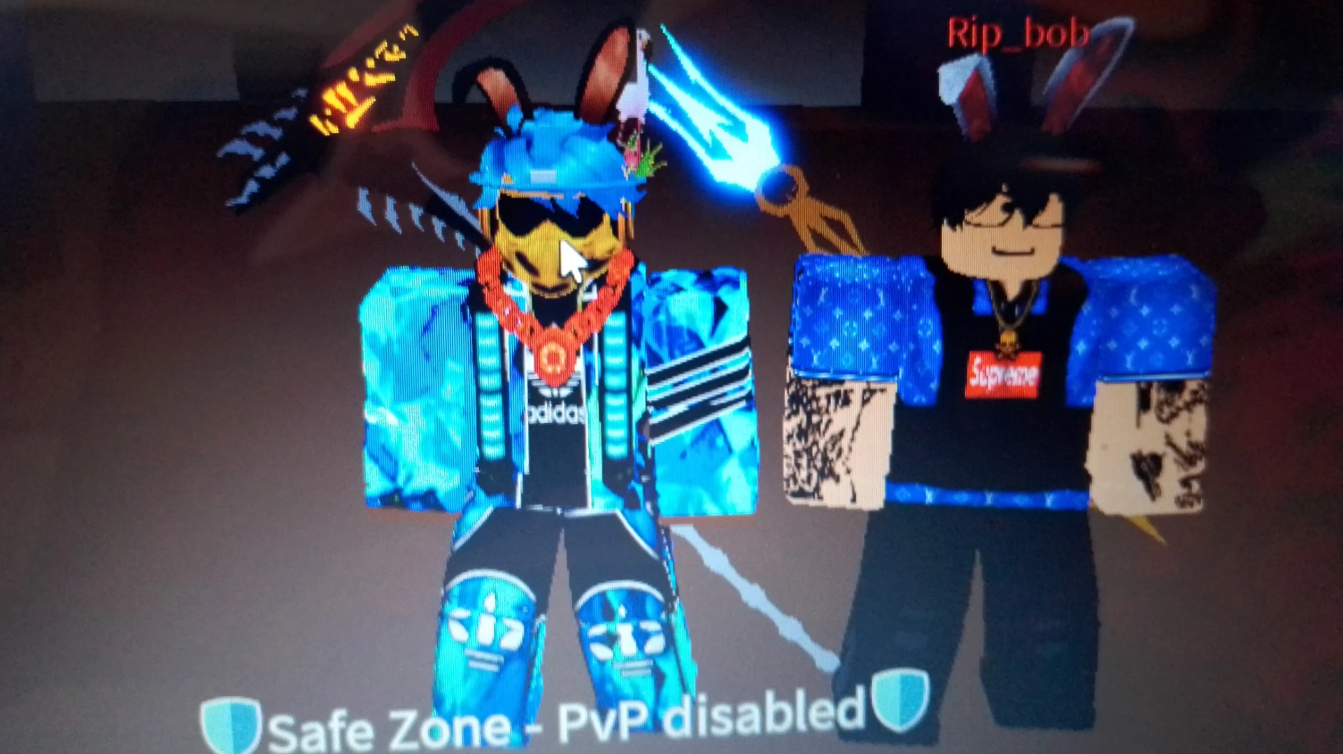 Who's blue drip looks better? | Fandom