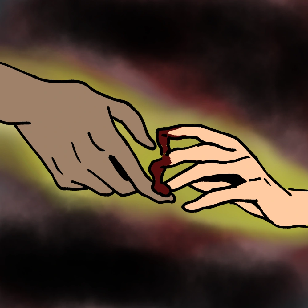 Art time :P (TW: Small amount of bl**d) | Fandom