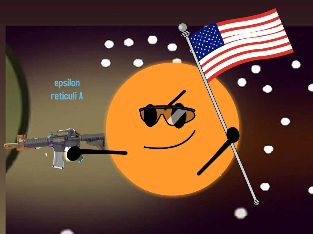 PLEASE HELP ME MAKE THIS AMERICAN STAR NAMED Epsilon Reticuli A | Fandom