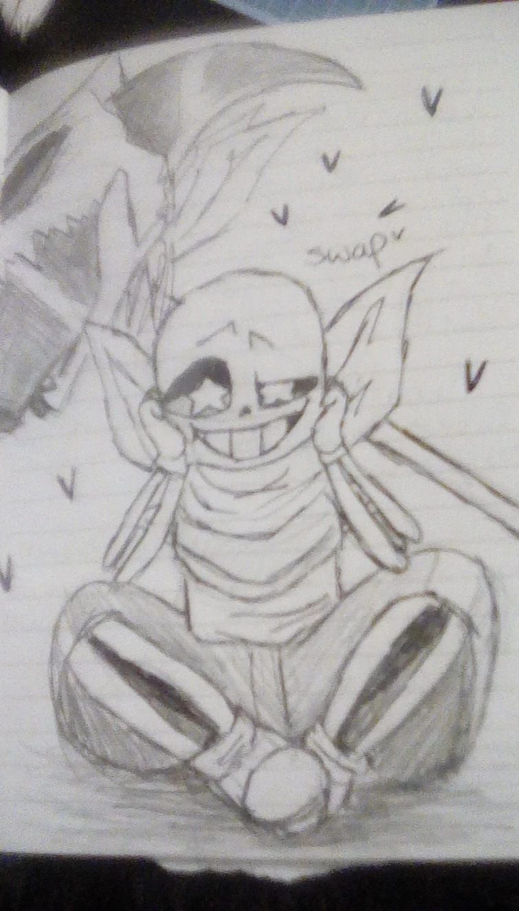 Found some old art of my female persona as sans aus (I have personas ...