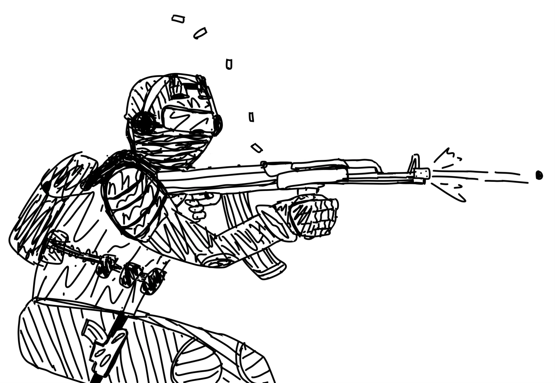 Call Of Duty Gun Drawings