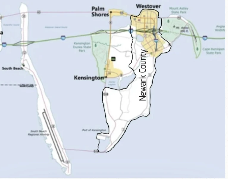 My version of county boundaries for Newark County | Fandom