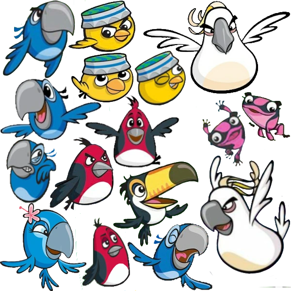 Angry Birds Rio Blu