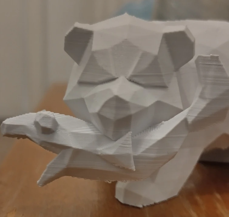 Look at this 3D Printed Mr Grizz statue my friend printed for me ...