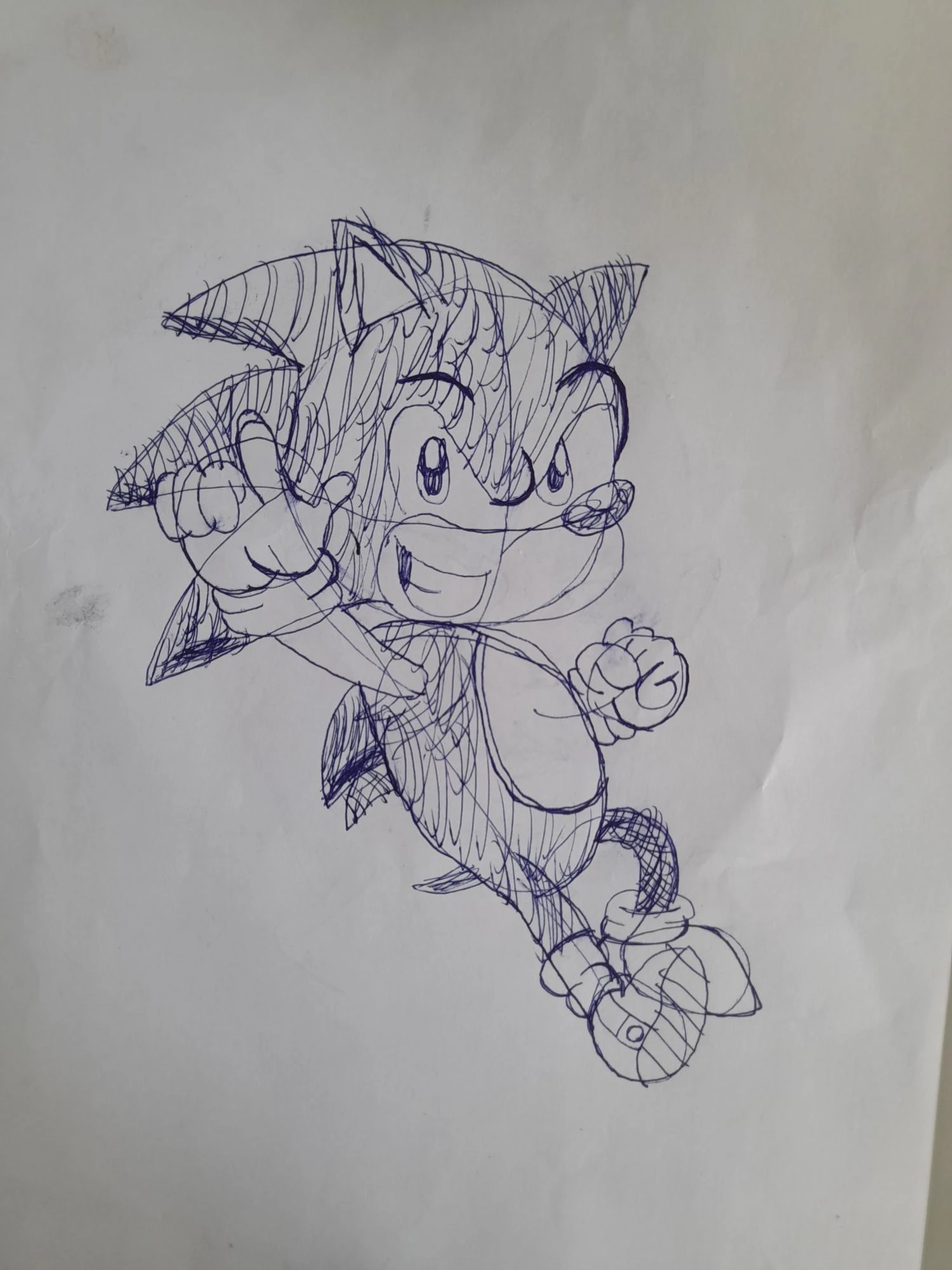 My ink sketch of Sonic | Fandom