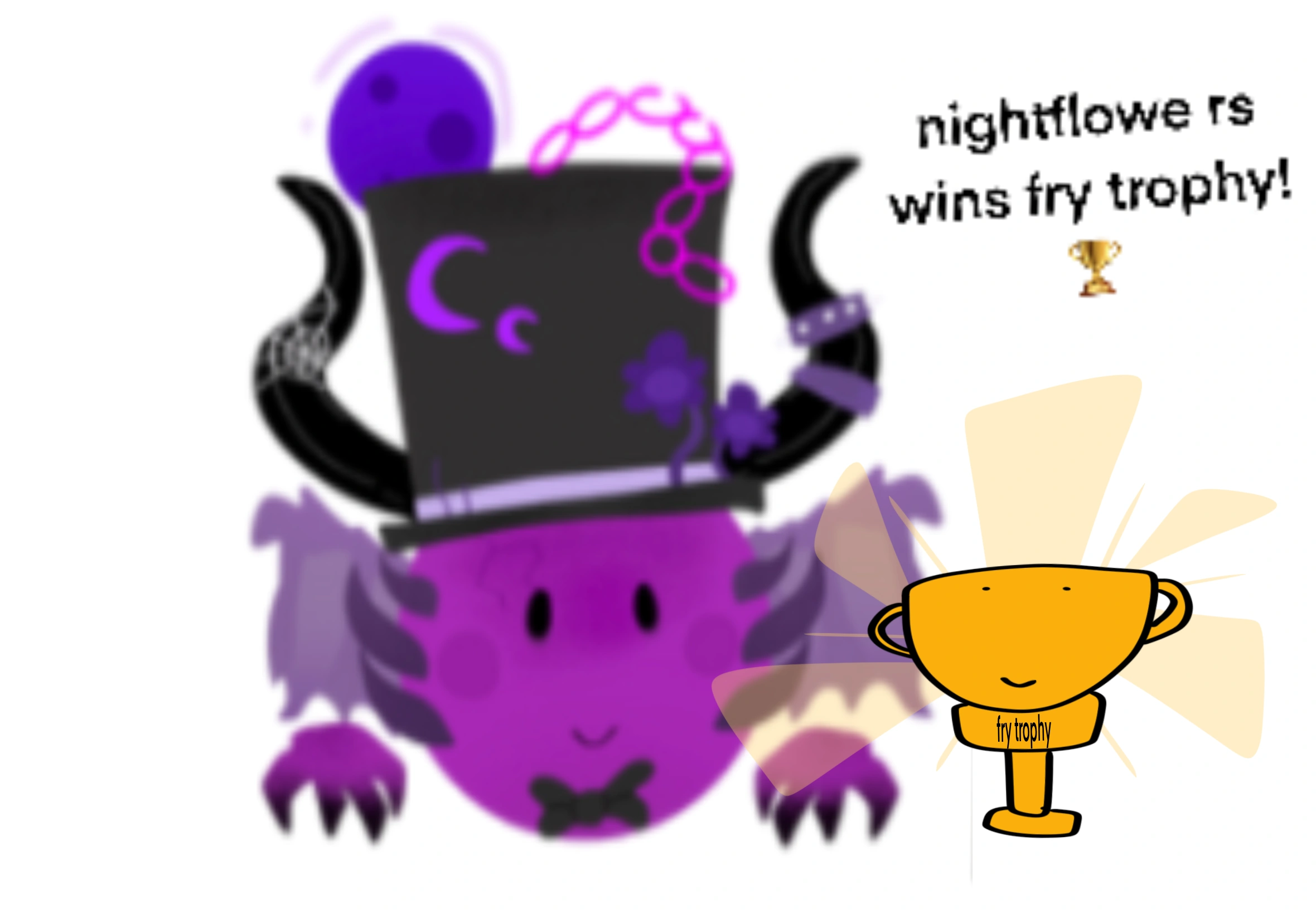nightflowrs gets the fry trophy | Fandom