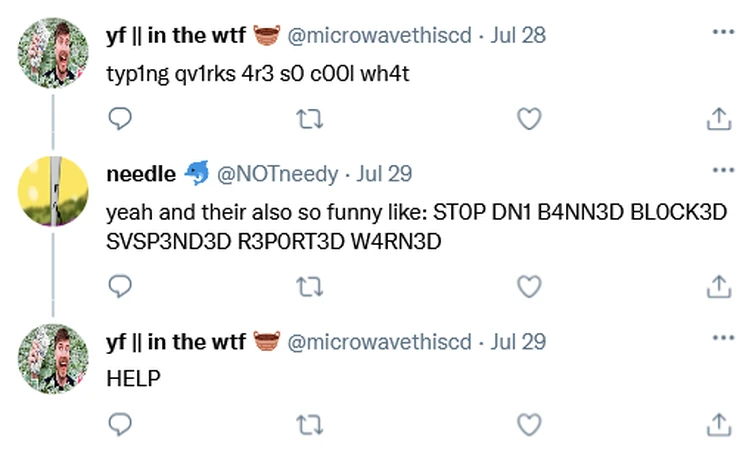 typing quirk talk | Fandom