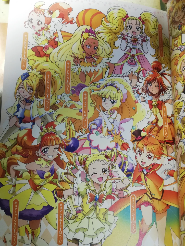 Green Team and Red Team From 20th Anniversary Pretty Cure Costume ...