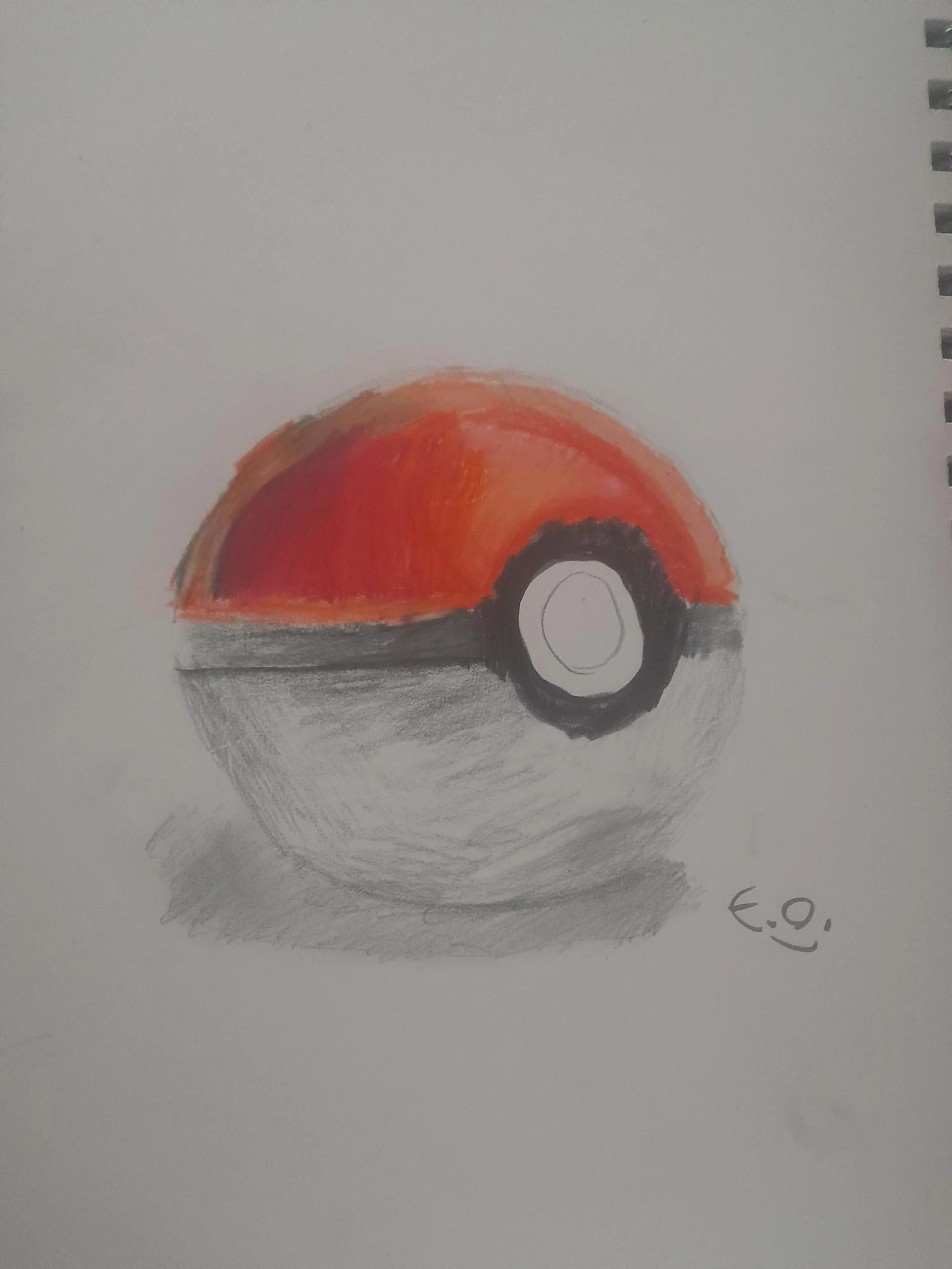 My simple traditional drawing of a Poké ball | Fandom