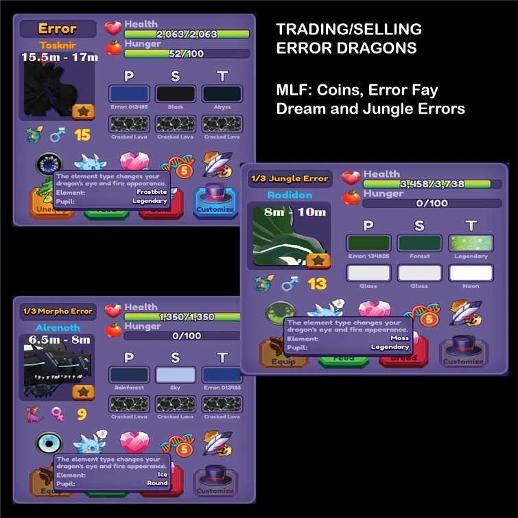 Trading/Selling Error Dragons | Fandom