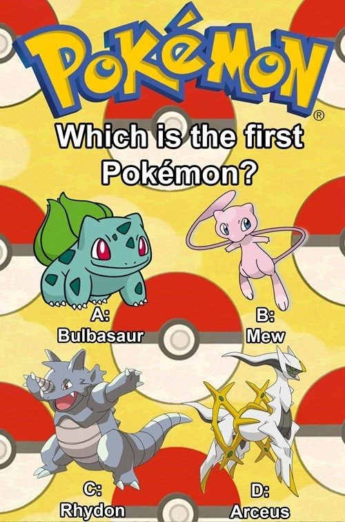 which was the first pokemon and why? | Fandom