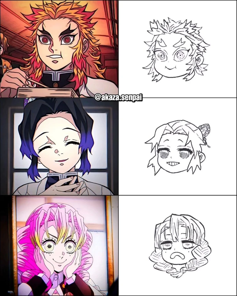 Them in anime vs chibi manga 😆 | Fandom