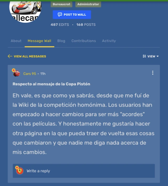 Cars 95 has returned on the WGP wiki | Fandom