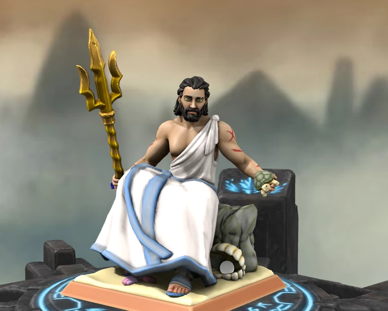 Day #3: Poseidon made with HeroForge | Fandom