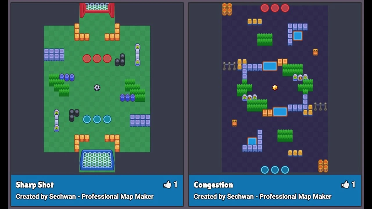Designing 2 Simple Brawl Stars Maps on Pixel Crux! (with commentary ...