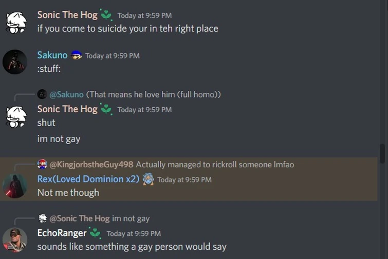 So about the time I rickrolled someone on SMG4's Discord server ...