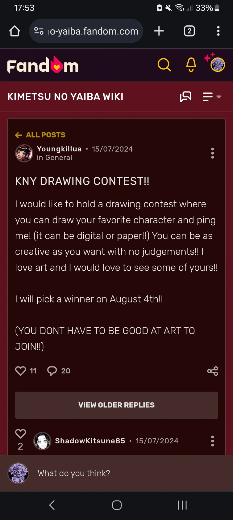 FIRST POST HERE ACK | Fandom