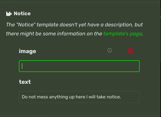 How do I add images for 'Notice' templates? | Fandom
