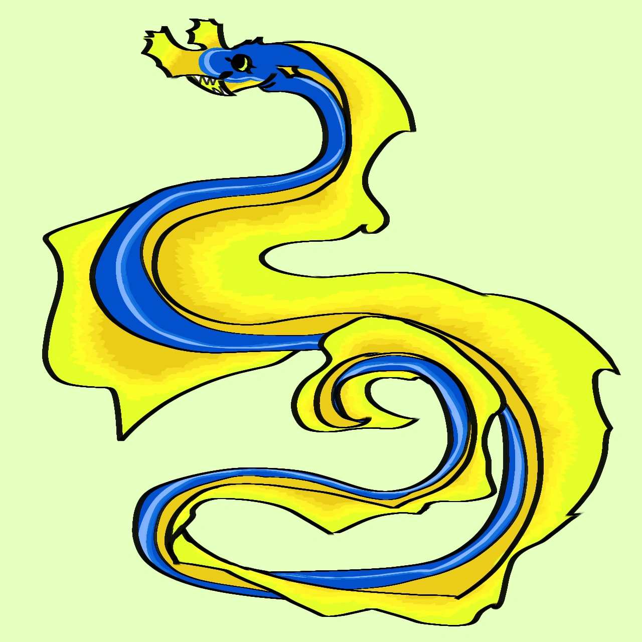 My attempt to draw a Ribbon Eel without any references | Fandom