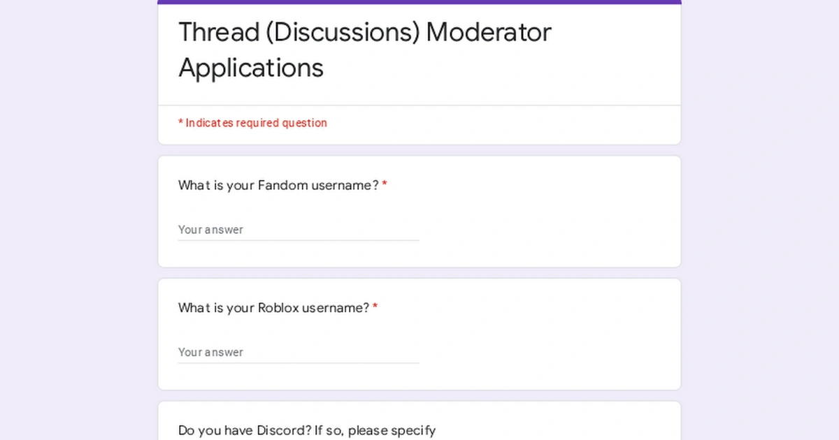 STAFF APPLICATIONS | Fandom