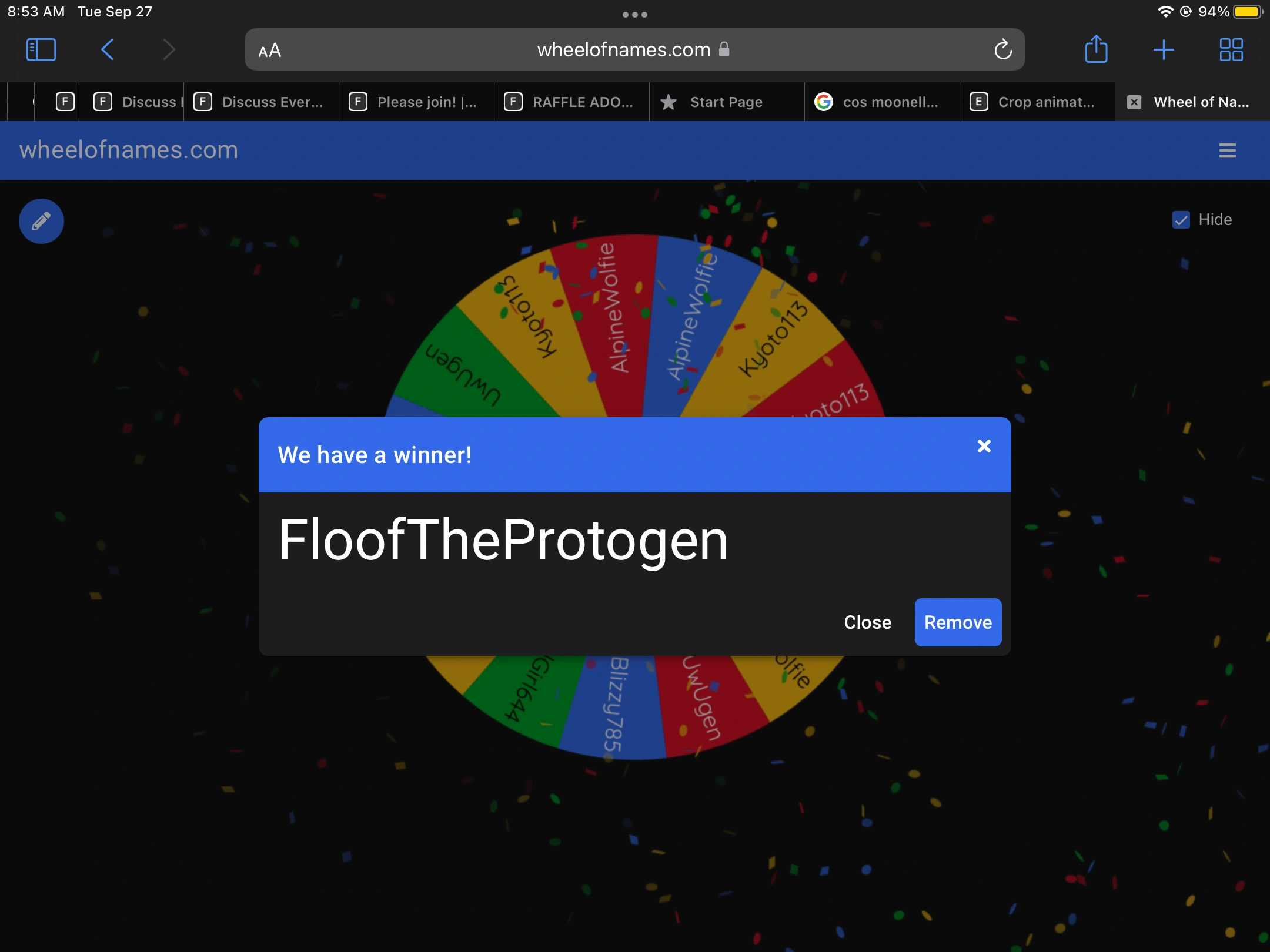 Raffle Adopt winners! | Fandom