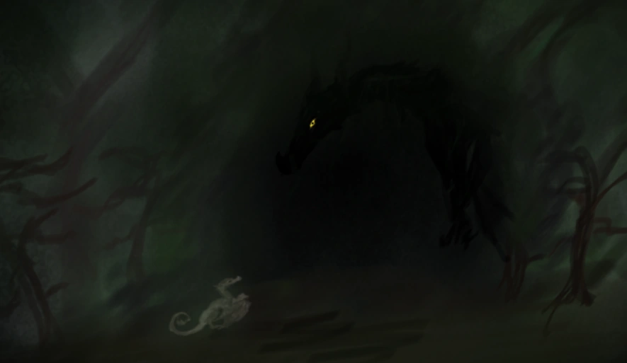 a different version of the darkstalker-defeating spell + art of this au (? sorta) | Fandom