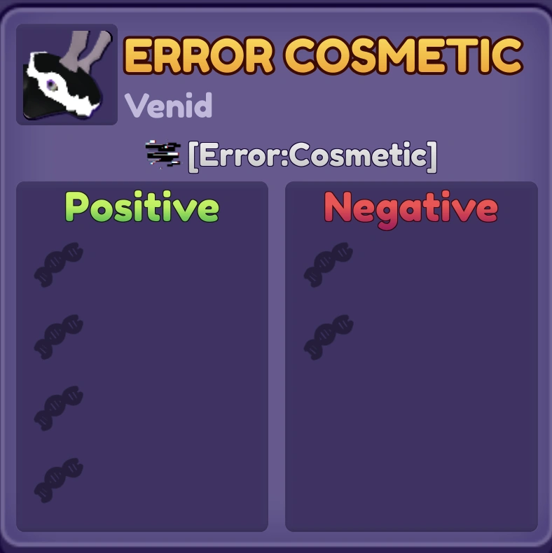 Auctioning off an Error Cosmetic Venid! | Fandom
