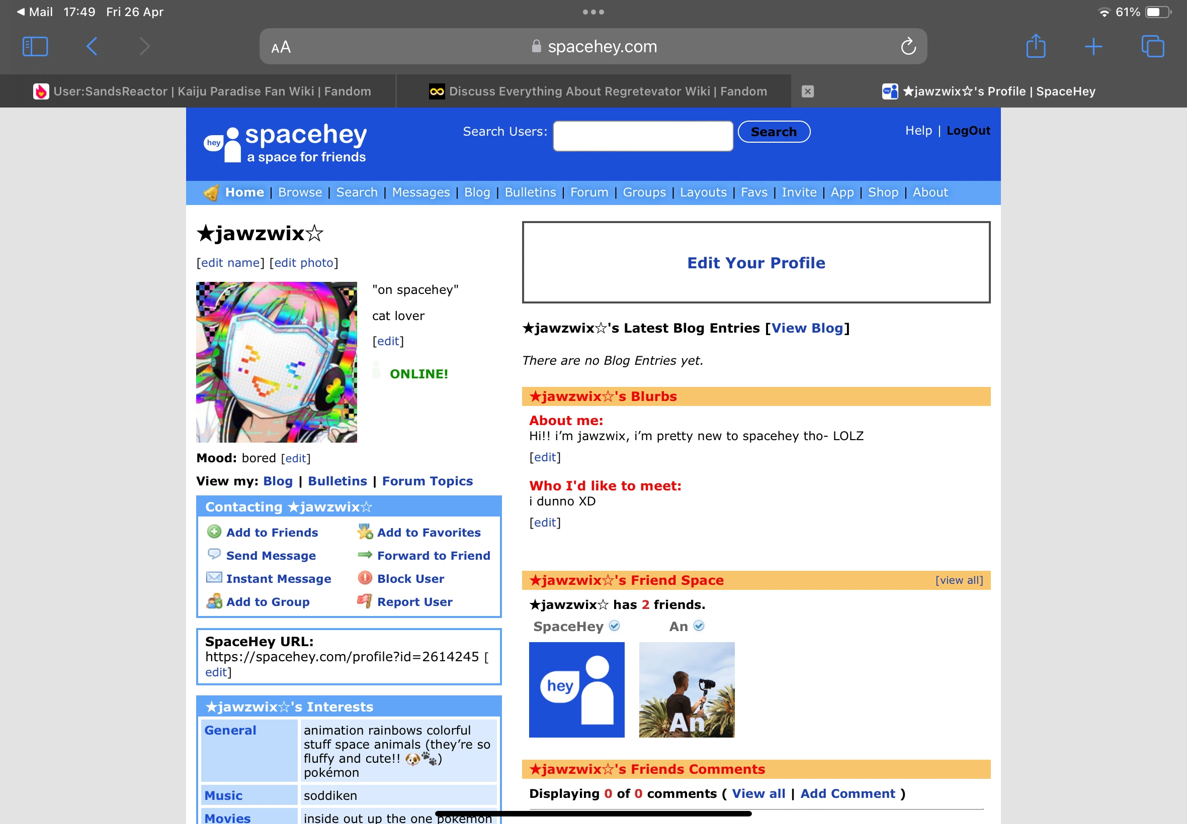 myspace remade?! | Fandom