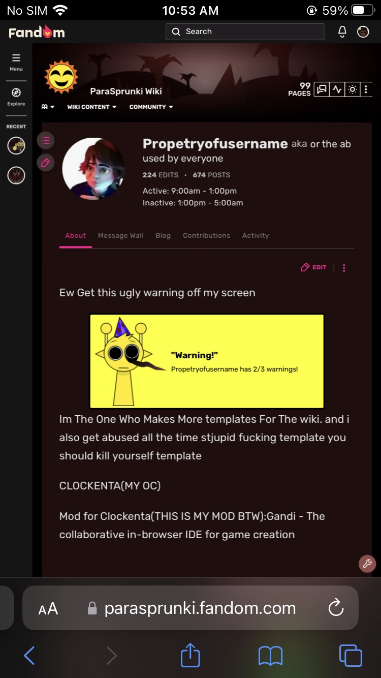 Admins pls get rid of this off of POU profile | Fandom