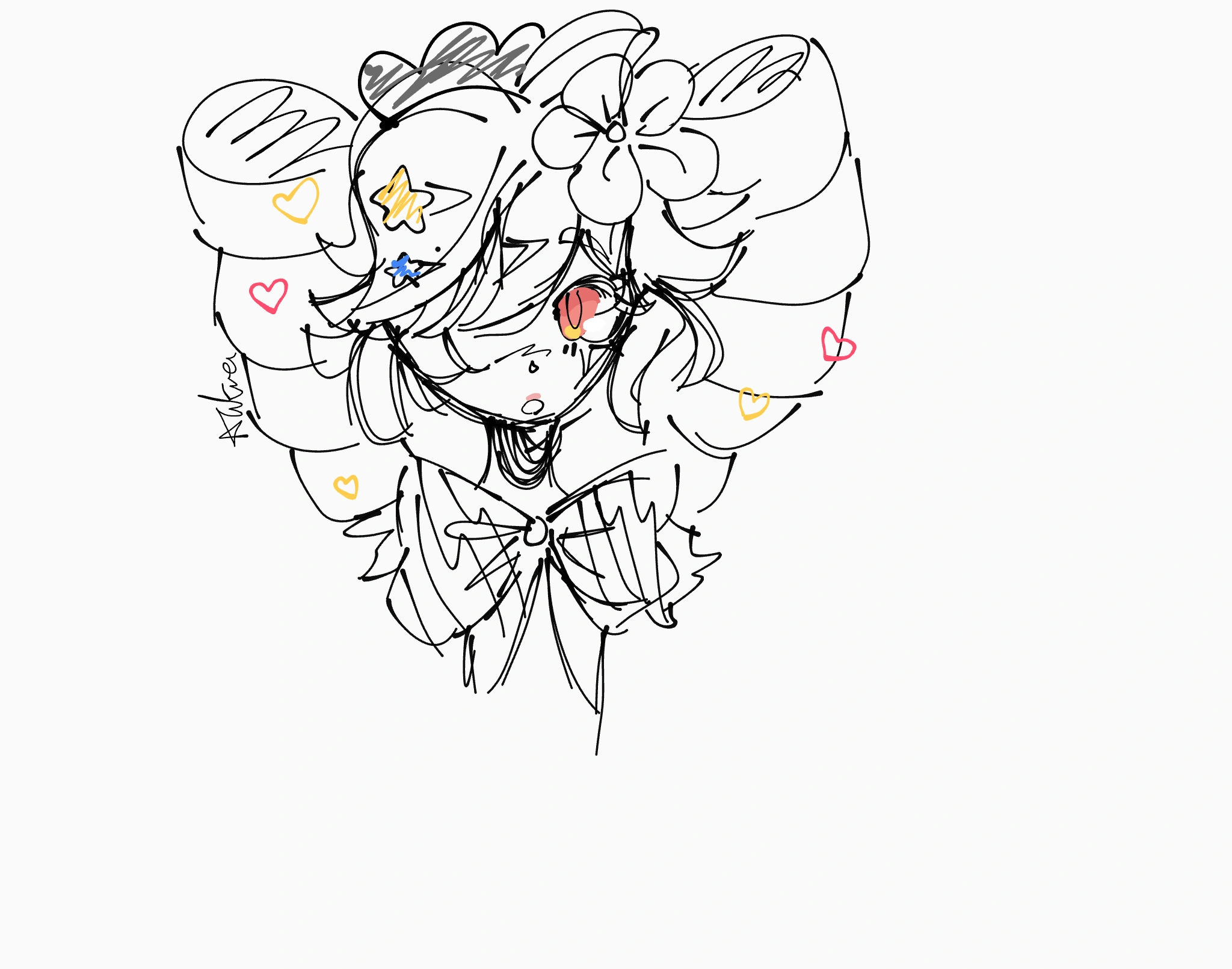 gyaru teto doodle i did in class | Fandom