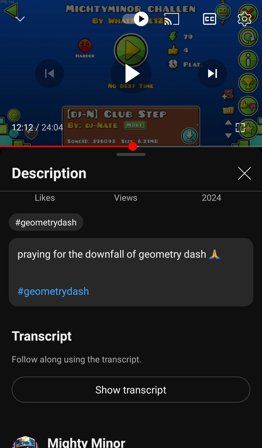 Lesss goooo my challenge was played by MightyMinor | Fandom