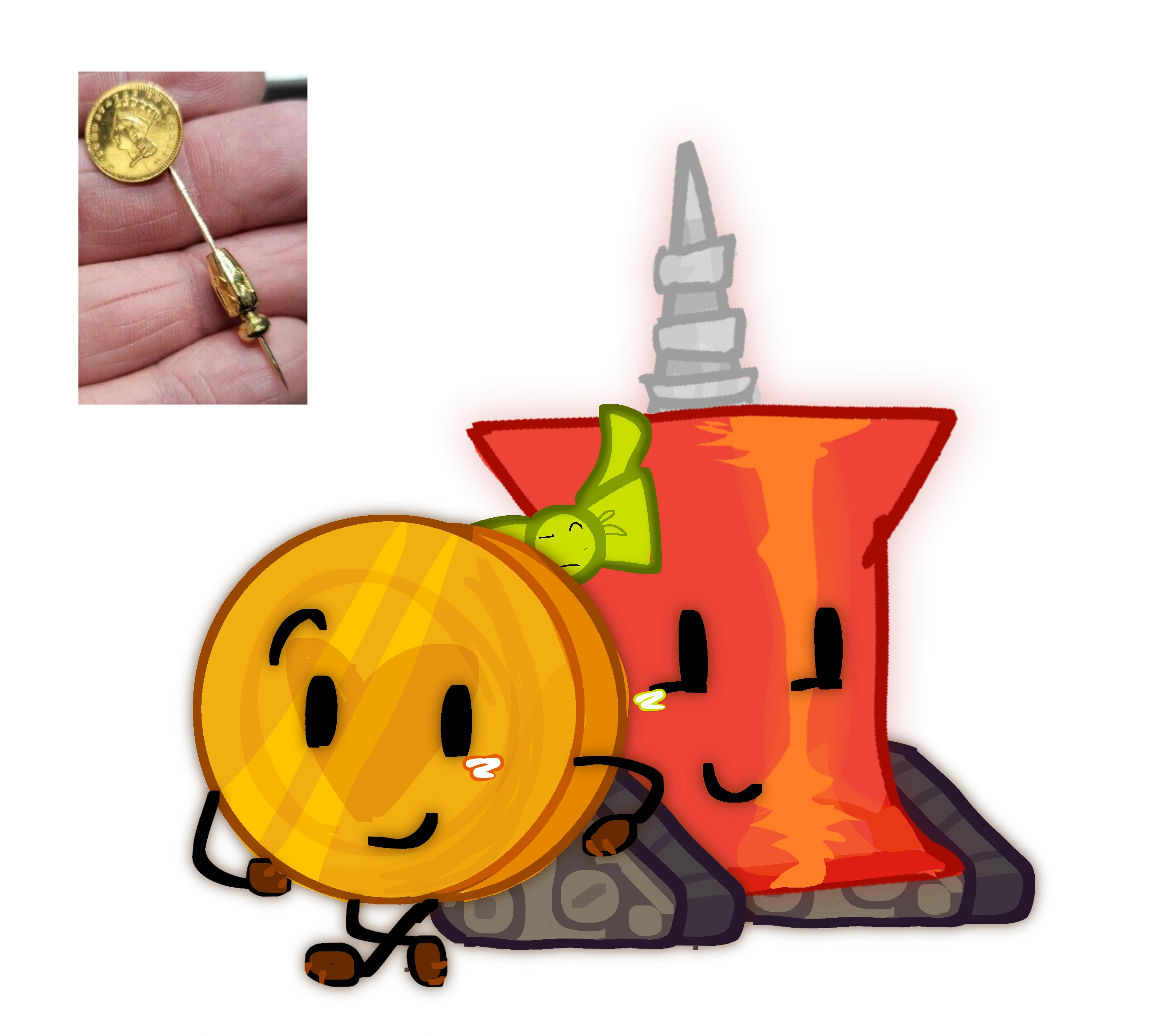 coiny and pin (bfdia 14) | Fandom