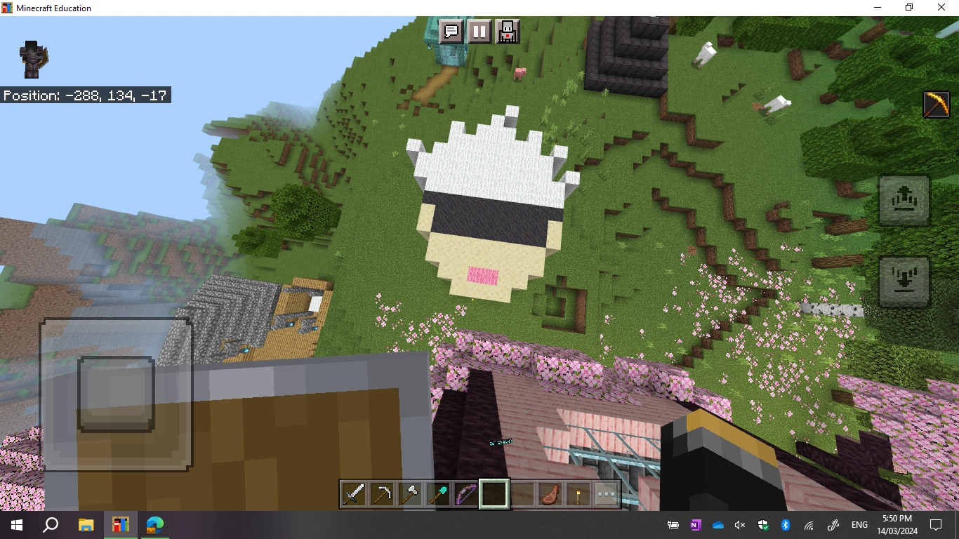 I made gojo in minecraft. lol | Fandom