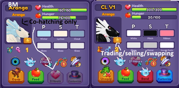 Auctioning/swapping CL V1 Aranga and Co-hatching BM Aranga | Fandom