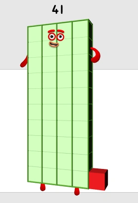 Here you go i made numberblocks 41 | Fandom