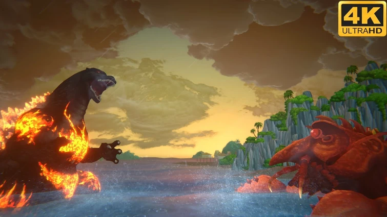 Burning Godzilla vs Ebirah in the Dave the Diver DLC | Fandom