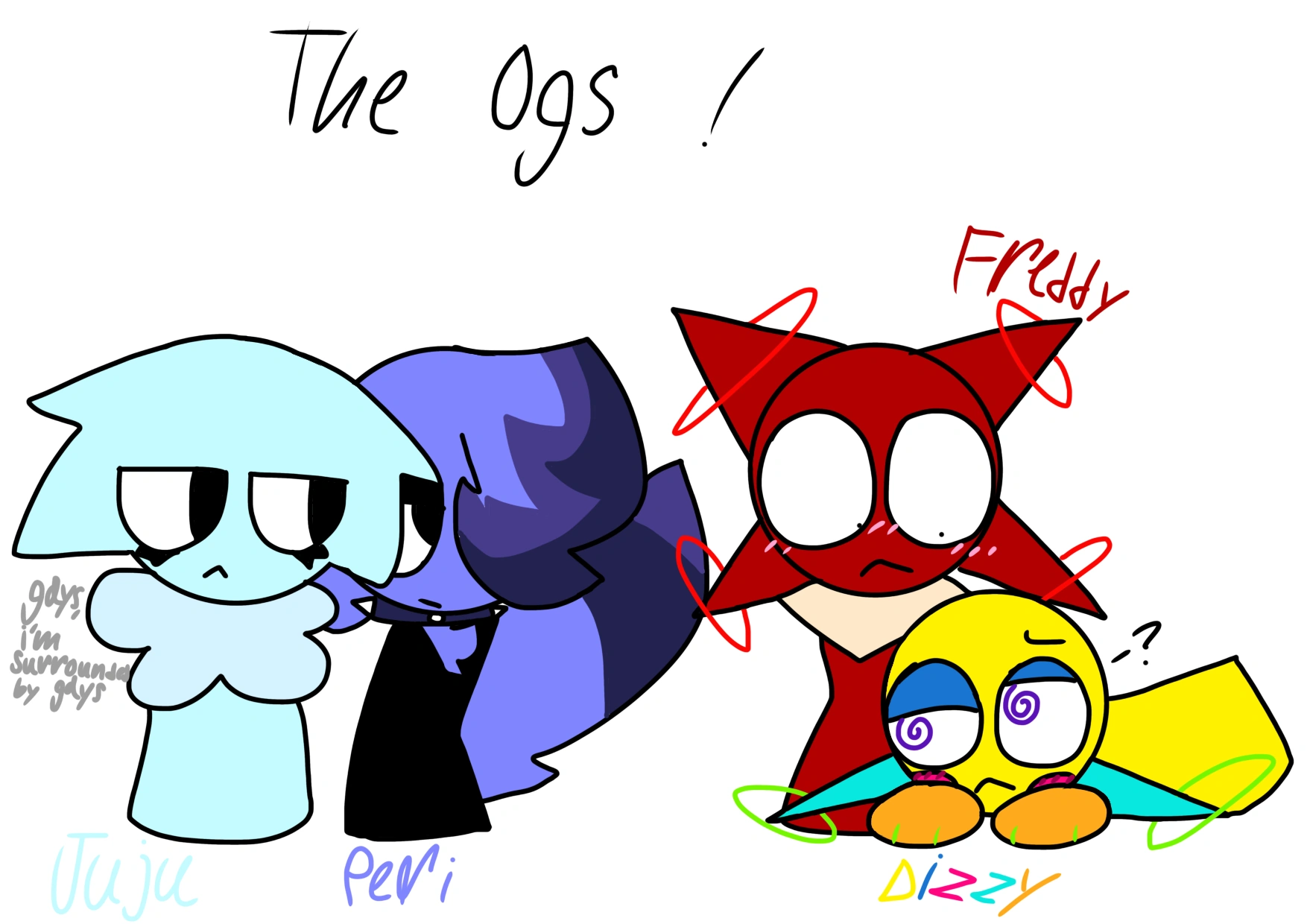 I was gonna draw all of my ocs but look at these four | Fandom